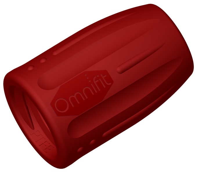 Omnifit® cap, PP, red, 1/4"-28 UNF female, pack of 10 - Lab Club