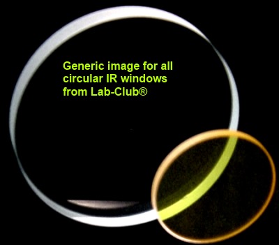 IR window, circular, KBr, 32mm Ø x 3mm - Lab Club
