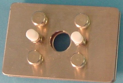 Demountable, rectangular IR cell holder for the FTIR method. Aperture ...