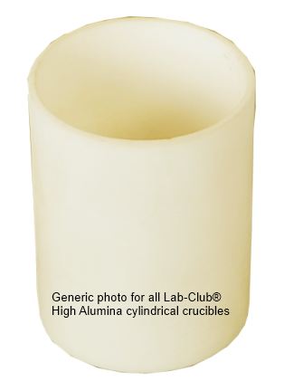 Crucible, aluminium oxide, cylindrical, 6mm high, 10mm OD, 0.2ml - Lab Club