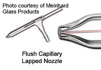 Concentric glass nebulizer, type A, lapped nozzle with flush capillary ...