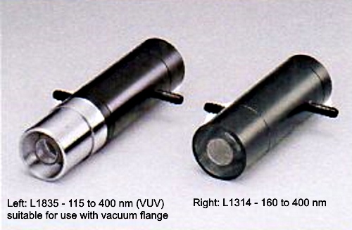 L1835 high-intensity VUV deuterium lamp. Water-cooled. 115-400 nm ...