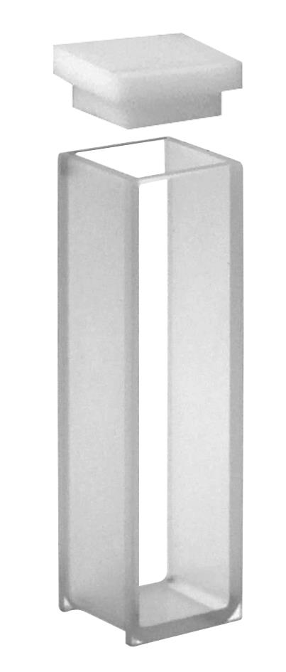 Macro absorption cuvette with PTFE cover, bottom - outside flat, inside ...